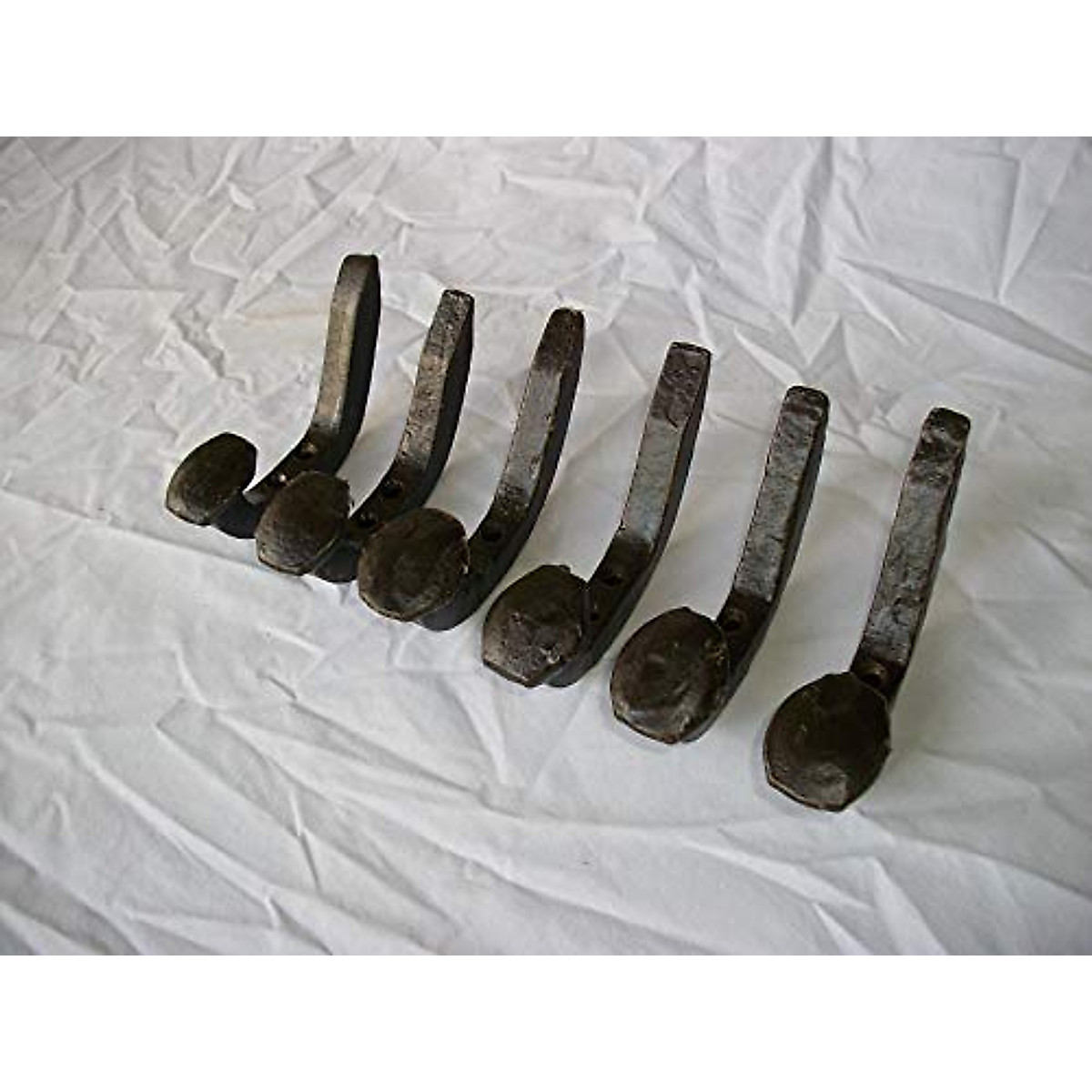 6 REPURPOSED Railroad Spike Coat Hooks for Coat Racks OR Tool+1