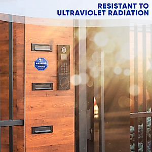 CCTV Outdoor Video Camera Security Stickers - 6Pcs CCTV Camera Video Security Camera in Use Sign Outdoor Video Surveillance Vinyl Sticker -24 Hours Warning Video Surveillance Window Security Signs