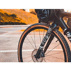 All Mountain Style Honeycomb High Impact Frame Guard Road/Gravel - Clear Bike Frame Protector Supports Universal Fitting - Helps Protect Your Bike from Scratches, Chips and Dings (Bikepacking White)