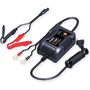 Energizer 2-Amp Battery Charger/Maintainer, 9-Step Smart Battery Car Charger, LCD Display, 6V/12V Voltage Detection for Auto, Motorcycle, RV, Boat,SUV
