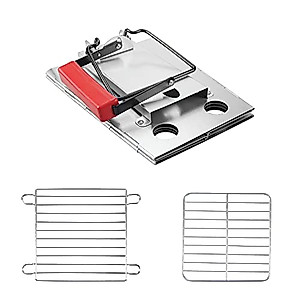 Mi hogar Collapsible Charcoal Chimney Starter for Lawn and Patio-Outdoor Cooking Tools & Camping Stoves