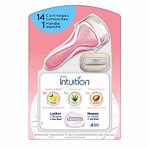 Womens Razor Variety Pack 14 Refill Carridges with Razor Handle