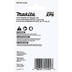 Makita E-01448 Impact XPS™ 2-9/16" Magnetic 1/4" Nutsetter, 2/pk