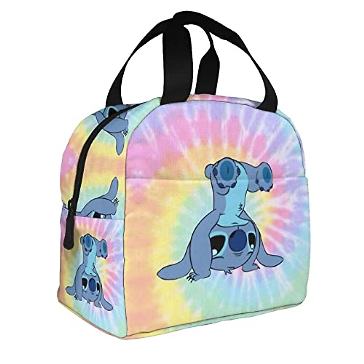 Jeinju Cartoon Lunch Box Portable Insulated Lunch Bag Multifunctional Zipper Tote Bag For Office Work Picnic