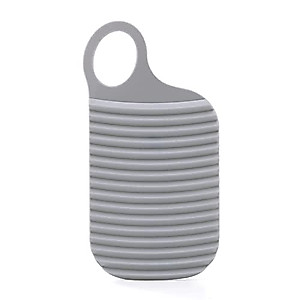 Bluelans Cute Laundry Board Mini Plastic Hand-Held Washboards Portable Travel Hand Wash Board Scrubboard for Washing Clothes Grey