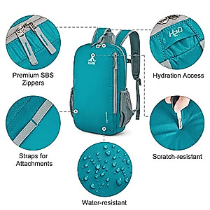 G4Free 16L Lightweight Hiking Daypack Packable Small Backpack Water Resistant Shoulder Bag for Travel Outdoor Men Women