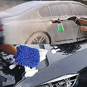 OGQ Foam Cannon, Adjustable Snow Foam Lance Body, Professional Car Foam Blaster,Pressure Washer Accessories for Car Wash with 1/4 Inch Quick Connector and 1 L Bottle