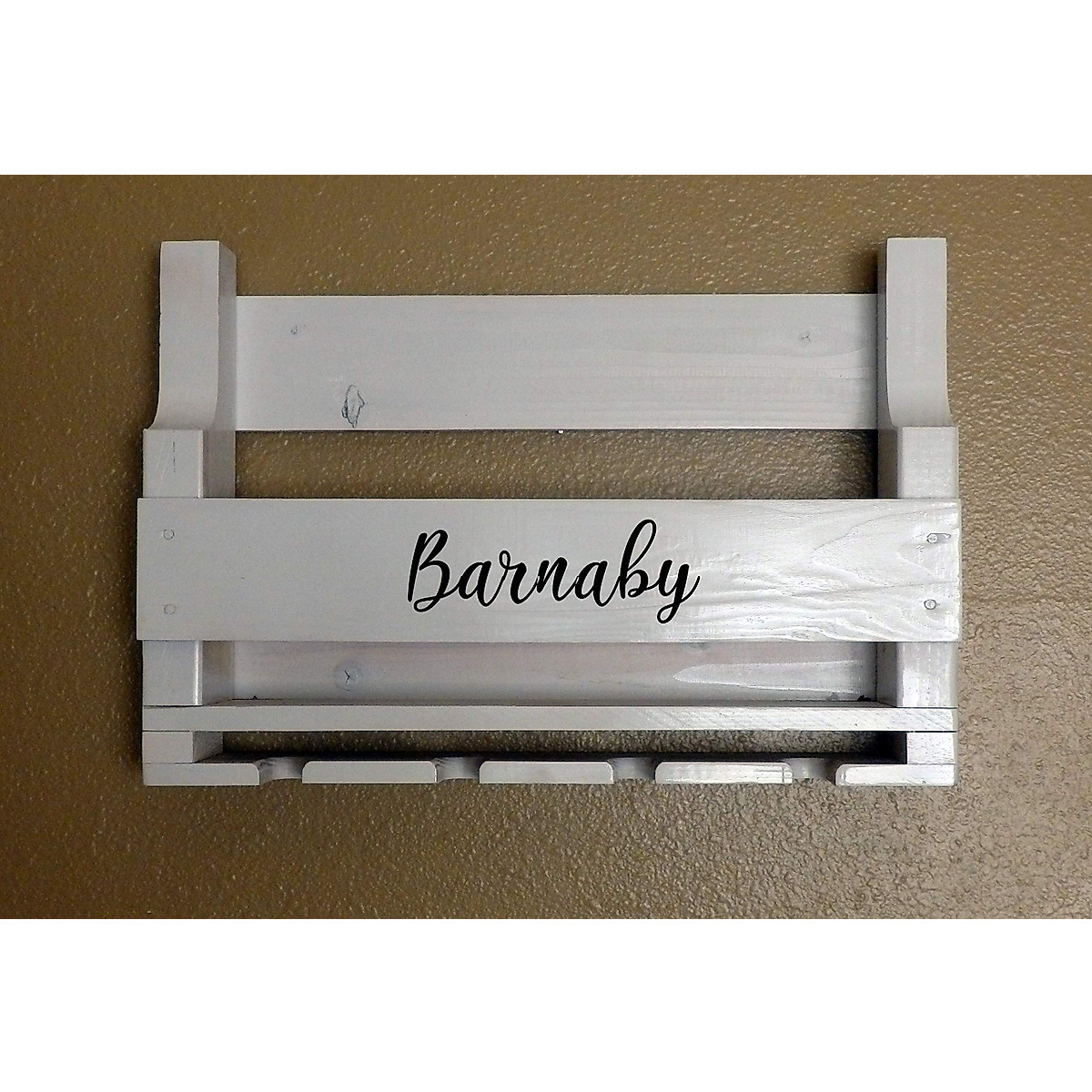 Rustic Personalized Wine Rack