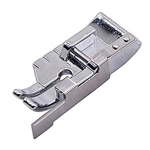 1/4'' (Quarter Inch) Quilting Patchwork Sewing Machine Presser Foot with Edge Guide for All Low Shank Snap-On Singer, Brother, Babylock, Euro-Pro, Janome, Juki, Kenmore, New Home, White, Simplicity