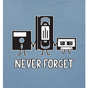 Never Forget Graphic Novelty Sarcastic Funny T Shirt L Charcoal