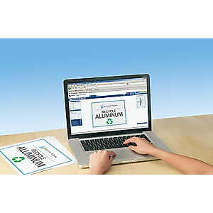 Avery Self-Adhesive Removable Laser Id Labels, White, 8.5 x 11 inches, 25 per Pack (6465)