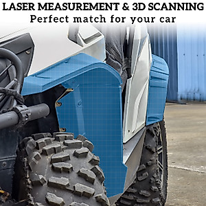 SAUTVS Extended Fender Flares Mud Flaps Wider XXL Mud Guards Extension for Can-Am Commander & Commander Max 800 1000 2011-2020 Accessories (8PCS, Replace 715002451, 715001013)