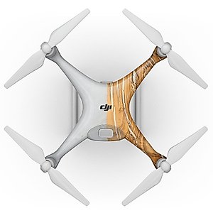 Design Skinz Design Skinz Marble & Wood Mix V1 Full-Body Wrap Decal Skin-Kit Compatible with The Drone DJI Phantom 2