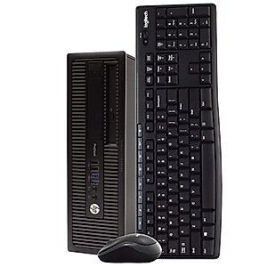 HP ProDesk 600 G1 Desktop Computer PC, Intel Quad Core i5, 8GB RAM, 1TB HDD, Windows 10 Pro, New 16GB Flash Drive, Wireless Keyboard & Mouse, DVD, WiFi (Renewed)