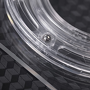 Cookie Turntable， 7" Clear Cookie Decorating Turntable with Clear Top, Acrylic Bearing Base and Non-Slip Mat Cookie Turntable, Helps Icing Cookies Faster & Better (Suqare)