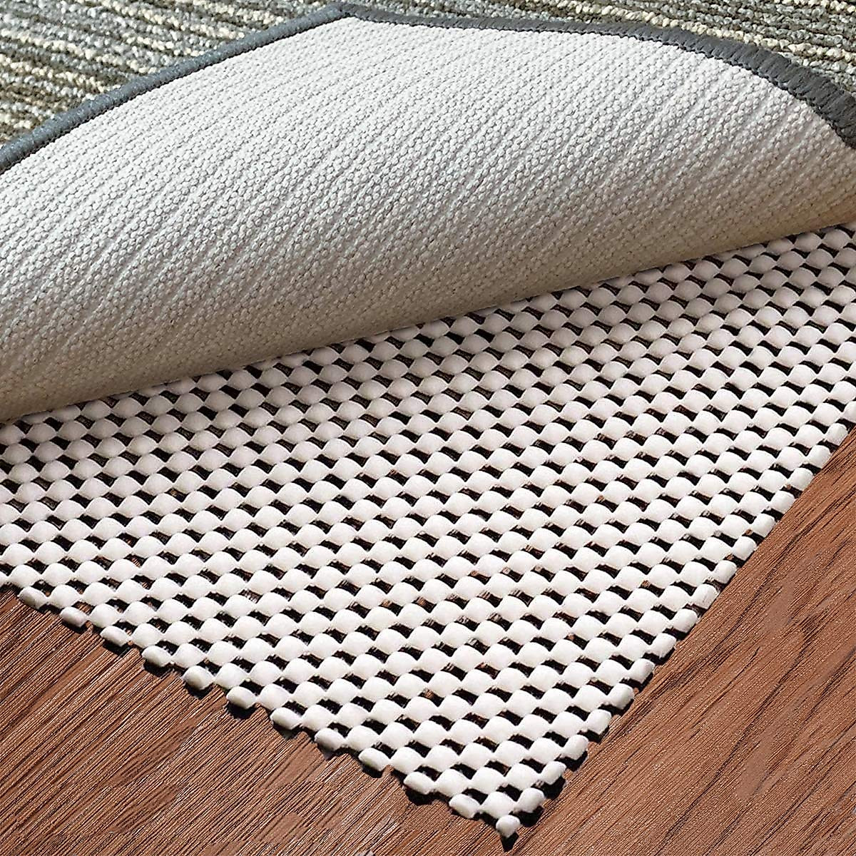 Aurrako Non Slip Rug Pads 8x10 Ft Extra Thick Rug Pad Gripper for Area Rugs,Carpeted Vinyl Tile and Any Hard Surface Floors Under Area Rugs,Runner Anti Slip Non Skid Carpet Mat (8'x10')