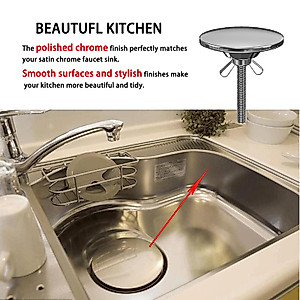 Stainless Steel Kitchen Sink Hole Cover 3 Inch Faucet Hole Cover Kitchen Sink Tap Hole Plate Stopper Cover Blanking Metal Plug