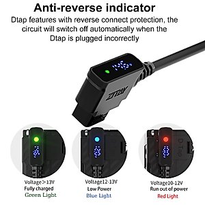 ZITAY D-tap 1x4 Power Splitter Hub with Reverse Insertion Prevention Adapter for VMount Battery