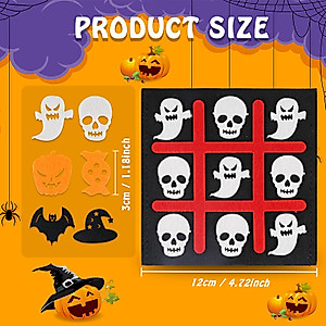 SRENJU SINU 12 Pack Halloween Party Favors Tic Tac Toe Board Games for Kids 4-8 8-12, Halloween Treats Non Candy Goodie Bag Stuffers, Bulk Toys Gifts for Boys Girls Classroom