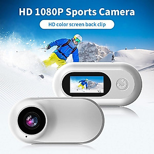Kolarmo HD 1080P Thumb Motion Sport Camera,Thumb Motion Camera,1080p Mini Action Camera High Clear Sports Recorder Camera Waterproof with Screen Support Photo/Video/Playback Loop