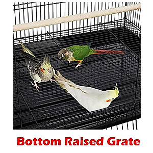 Lot of 6 Aviary Breeding Finch Aviary Canary Flight Bird Cage with Center Divider 24" x 16" x 16" (Black)