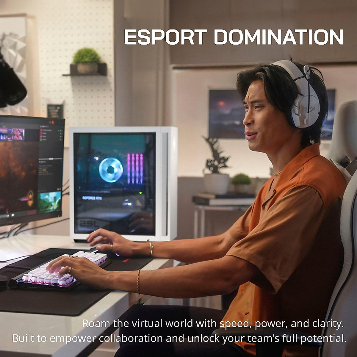 HP OMEN 25L Gaming Desktop, AMD Ryzen 5 5600G, 16GB DDR4 RAM, 512GB PCIe SSD + 1TB HDD, NVIDIA GeForce GTX 1660 Super 6G GDDR6, Win 11 Pro, White, 32GB Hotface USB Card