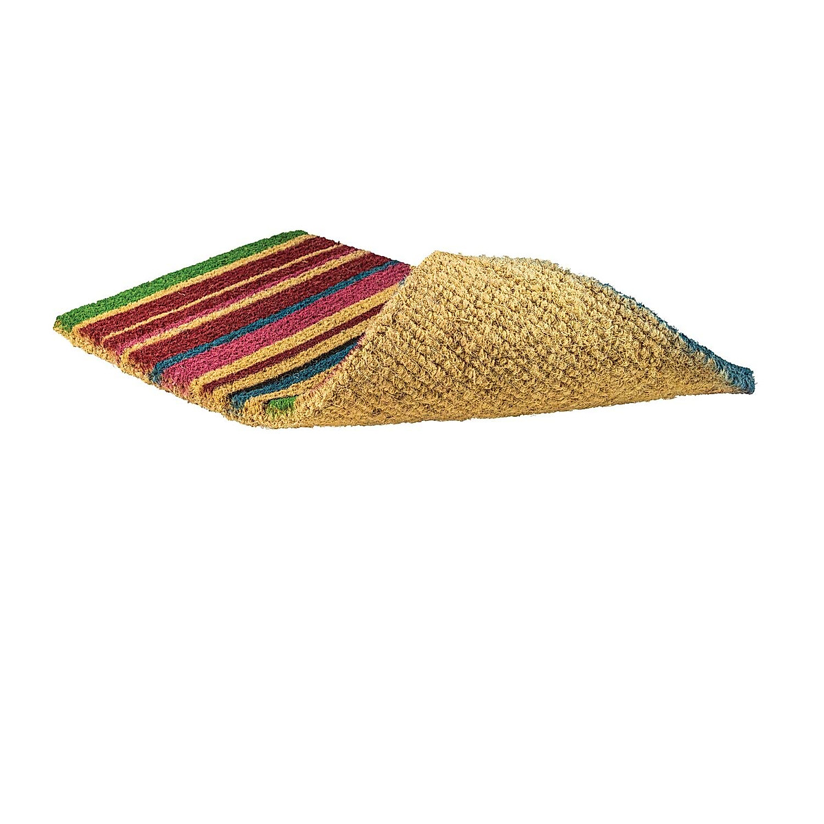 NoTrax, Stripes, Handmade Natural Coir Doormat, Entry Mat for Indoor or Outdoor Use, 18"x30", C11 (C11S1830ST)