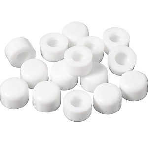 Outus 15 Pcs Rubber Door Stop Silicone Replacement Door Stop Caps Tips Bumpers for Wall and Floor Protection, Universal Size (White)