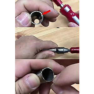 ORXPLUS Tools 5 Flute Metal Deburring Chamfer Drill Bit for Cleaning Pipe/Tube Burr, 87 Degree Quick Release Shank Fits for 1/8"-3/4"(3mm-19mm)