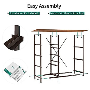 YITAHOME 7 Drawers Fabric Dresser, Furniture Storage Drawer Unit, Sturdy Steel Frame, Wooden Top & Easy Pull Fabric Bins, Vertical Organizer Tower Chest for Closet, Bedroom, Entryway, Nursery(Brown)