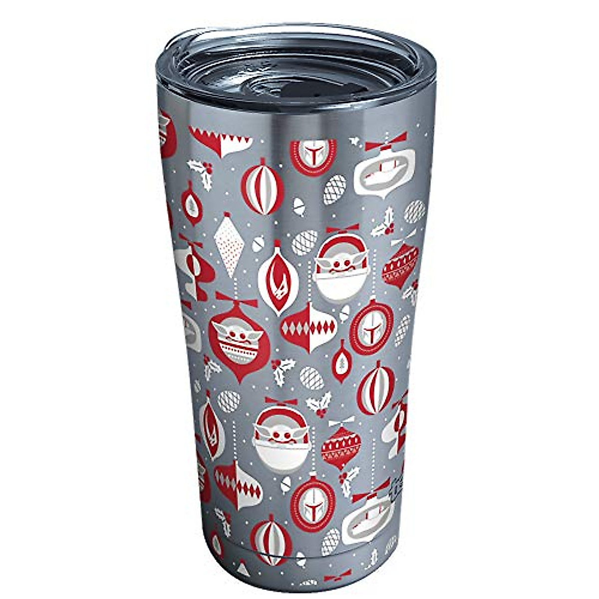 Tervis Triple Walled Star Wars - The Mandalorian Holiday Insulated Tumbler Cup Keeps Drinks Cold & Hot, 20oz, Stainless Steel