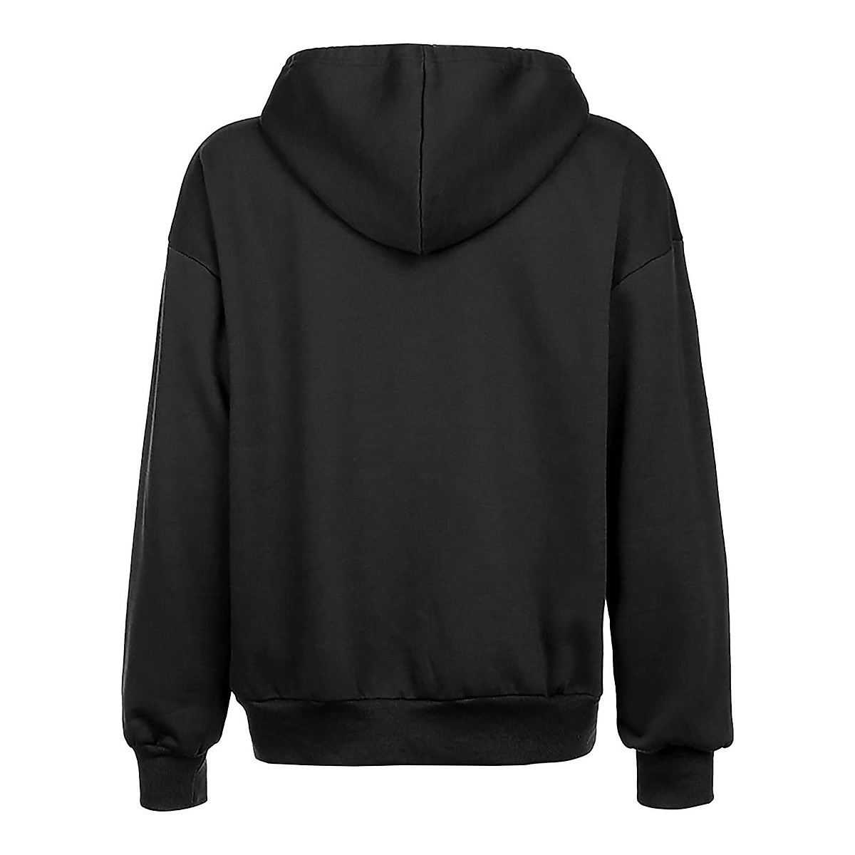 Ceboyel Women's Oversized Hoodies Sweatshirt Full Zip Up Jacket Drawstring Hooded Tops Teen Girl Y2k Preppy Clothing with Pocket