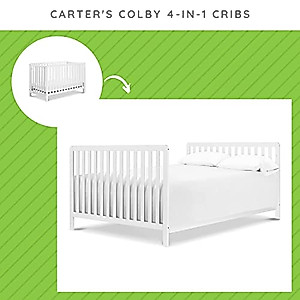 Full-Size Conversion Kit Bed Rails for Davinci Carter's Cribs - (White)