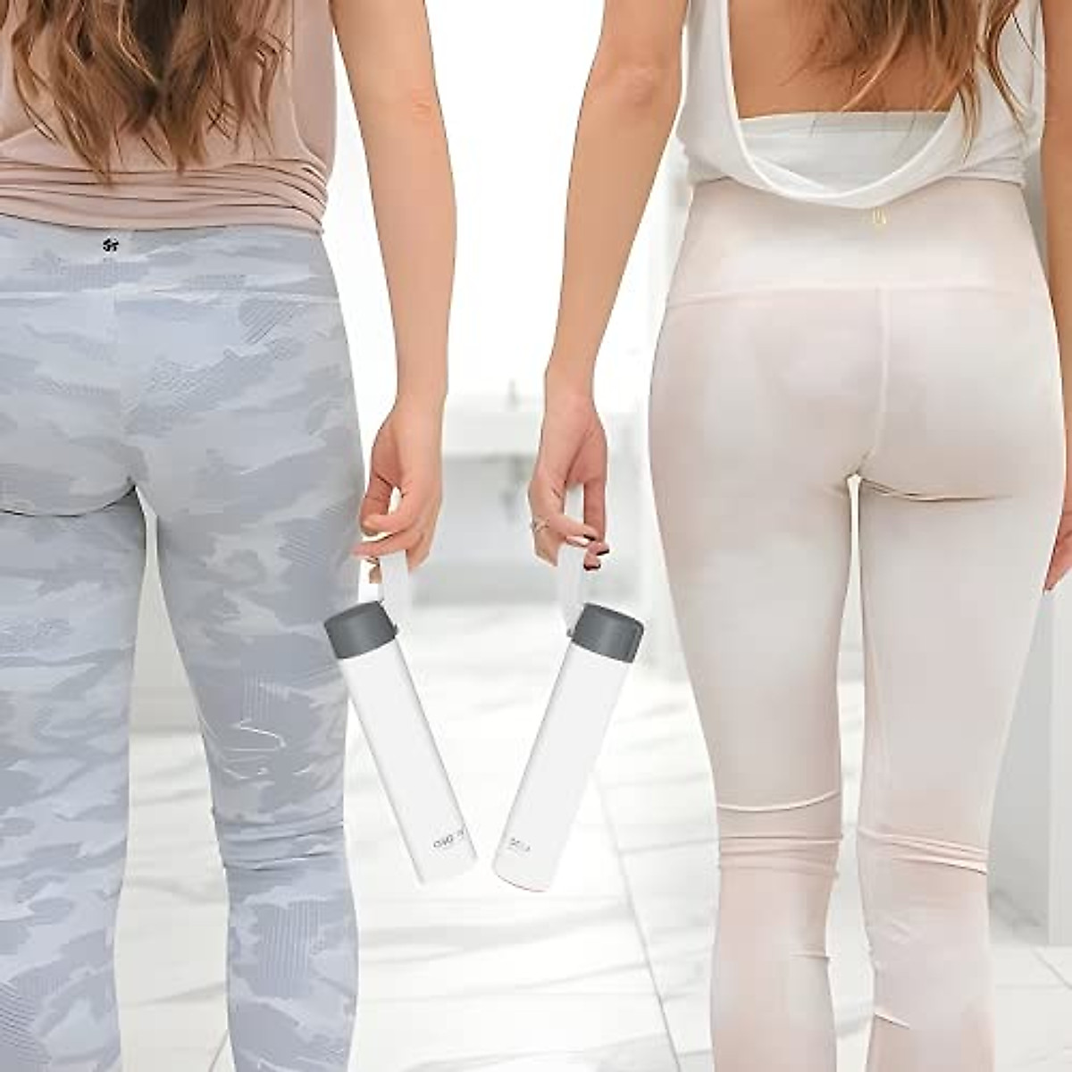 The Asobu Skinny Mini 7.8 oz Fashionable Double Walled Stainless Steel Insulated Pocket Sized Flask (White)