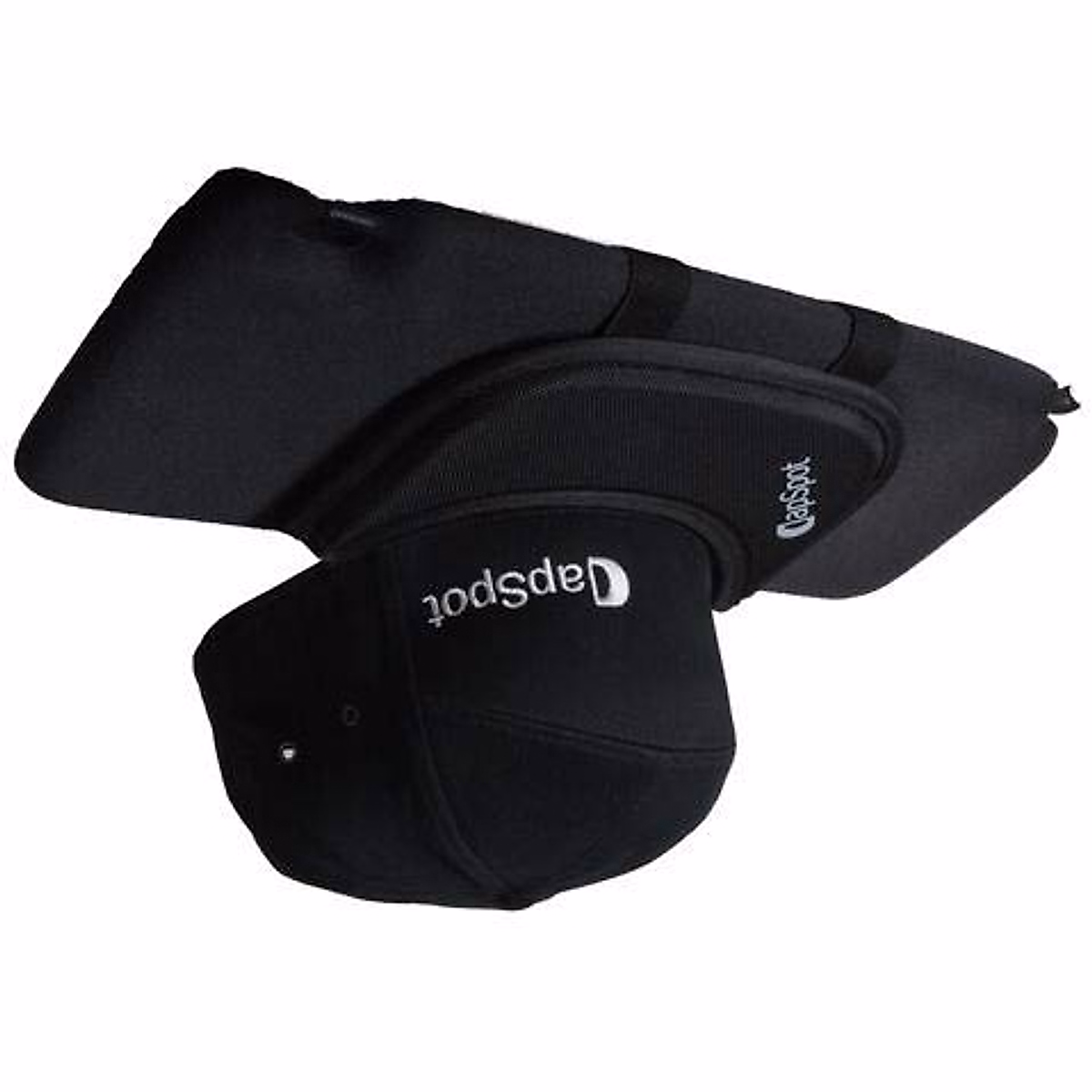 CapSpot FlatSpot Baseball Cap Holder for Your Visor Black