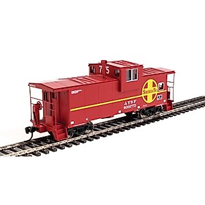 Walthers Mainline 910-8708 HO Scale International Extended Wide-Vision Caboose - Ready to Run - Atchison, Topeka & Santa Fe #999775