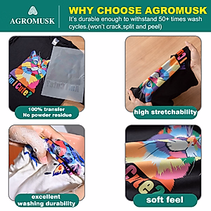 DTF Transfer Film(8.3" x 11.7")50 Sheets PET Direct to Film Heat Transfer Paper for All DTF&DTG Printer,Matte DTF Film for Sublimation Black White Light Dark Fabric T-Shirt