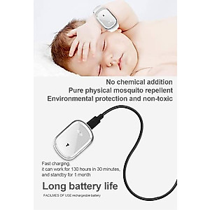 Mosquito Repellent Bracelet Outdoor, Ultrasonic Insect Wristband Watch USB Charging Portable Repeller Electronic Bracelet Highly Effective Anti Mosquito Baby Kids Adults
