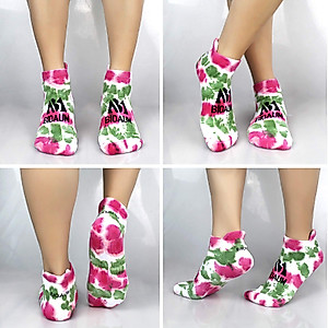 BIOAUM Womens Running Socks Low Cut-6 Pairs Cotton Cushioned Athletic Socks with Tab Arch Support