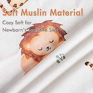 Crib Sheets for Boys and Girls, Baby Crib Sheet Neutral for Standard Crib Mattress & Toddler Bed Mattress, Soft and Safe Jersey Knit Cotton, 2 Pack (Dinosaur&Animal)