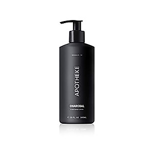 APOTHEKE Luxury Scented Lotion, 10 oz - Nourishing, Moisturizing, & Hydrating for Hand & Body, Enriched Aloe Vera, Plant Based for Dry Skin (Charcoal)