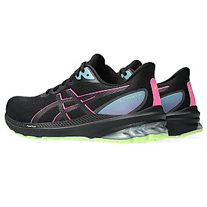 ASICS Women's GT-1000 12 GTX Shoes, 9.5, Black/HOT Pink
