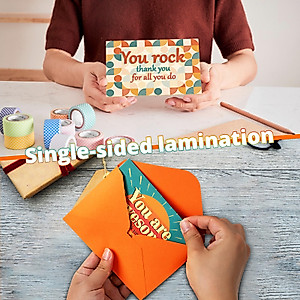 24 Pack Employee Appreciation Gifts Employee Thank you Cards with Envelopes & Stickers 4" x 6" Thank You Business Cards Staff Appreciation Gifts for Team Coworkers Employee Work Anniversary, 6 Designs