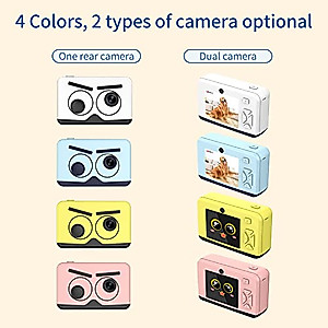 BISOFICE Portable Students Camera 20M Camera Auto Focus 2.0'' IPS Screen 1080P Video Record Mini Selfie Camera Learning Toy Christmas Birthday Gift Holiday Travel