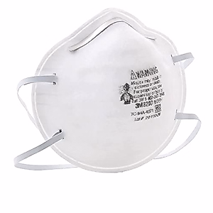 3M N95 Particulate Respirator 8200, 160/Case, Disposable, Sweeping, Sanding, Grinding, Sawing, Bagging, Dust, 8 Packs of 20 Respirators