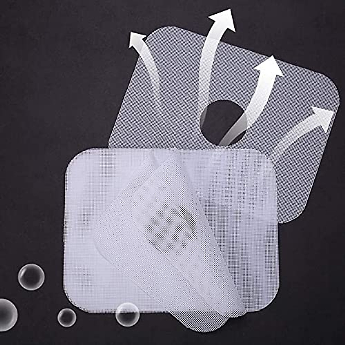 5 Pieces Non-stick Fruit Dehydrator Mats,Reusable Dhydrator Screens ,Dehydrator Sheets Fruit Dryer Mesh for Hamilton Beach 32100A (12.2"x9.45")