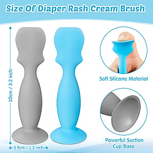 6 Pack Baby Diaper Cream Spatula Applicator Soft Silicone Baby Butt Paste Spatula Diaper Rash Cream Brush for Baby Newborn (Small)