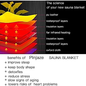 V ddhoger 2 Zone Infrared Sauna Blanket, Sauna Blanket Detox far Infrared,Sauna Blanket for Exercise Recovery,Therapy Anti Ageing Fitness Machine at Home (71×32 Inches Black)…