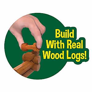 LINCOLN LOGS – Classic Farmhouse, 268 Pieces, Real Wood Logs - Ages 3+ - Best Retro Building Gift Set for Boys/Girls - Creative Construction Engineering - Preschool Education Toy