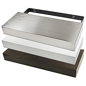 Federal Brace Designer Floating Shelf Proudly Made in America (White, 24x10x3.25)